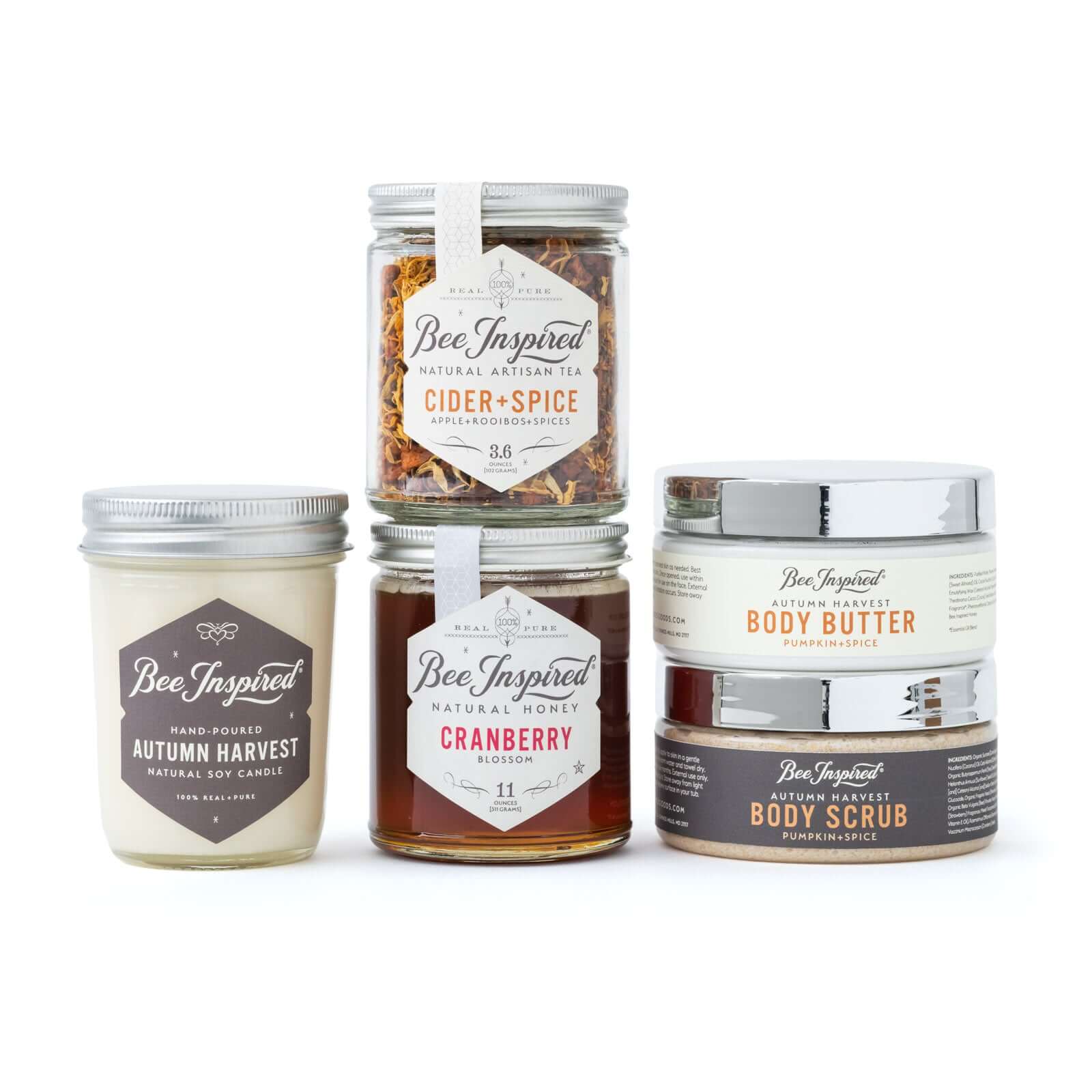 Autumn Harvest Gift Bundle: Honey, Tea & Body Care | Bee Inspired Goods