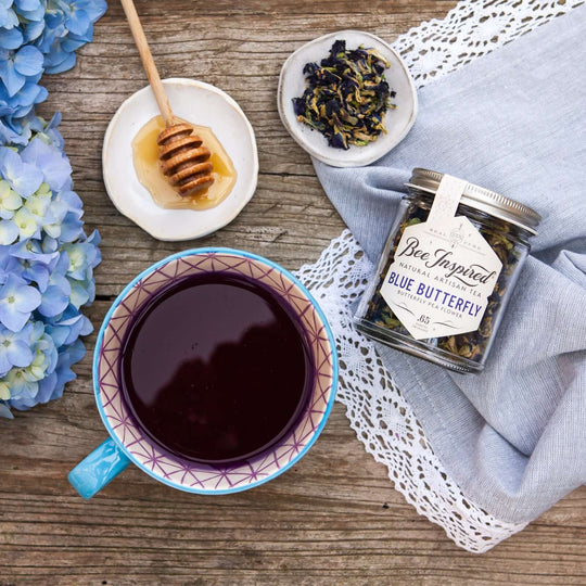 Blue Butterfly Pea Flower Tea | Beautiful Butterfly Pea Tea – Bee Inspired