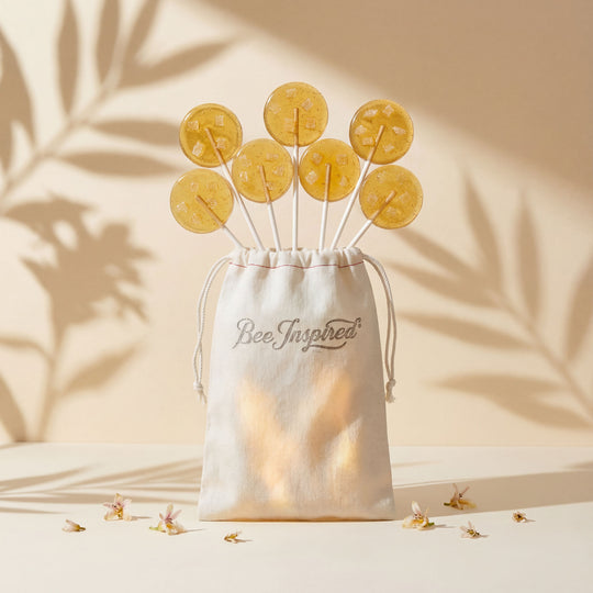 Ginger Honey Lollipops: Real Ginger, No Corn Syrup | Bee Inspired Goods