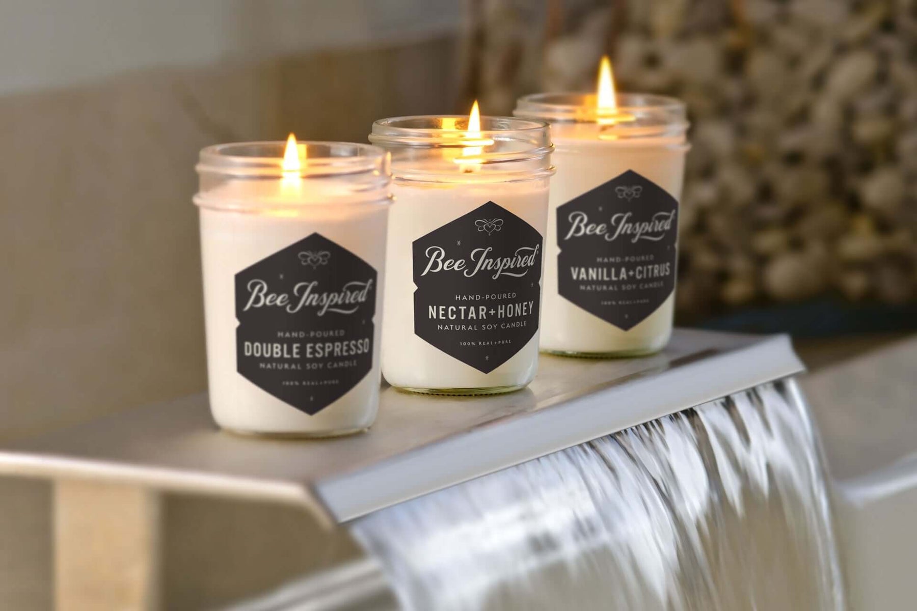 Gourmand Soy Candle Trio - Bee Inspired Goods