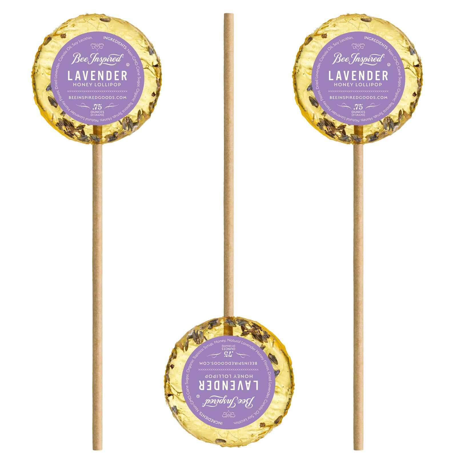 Lavender Honey Lollipops Bag of 8 - Bee Inspired Goods